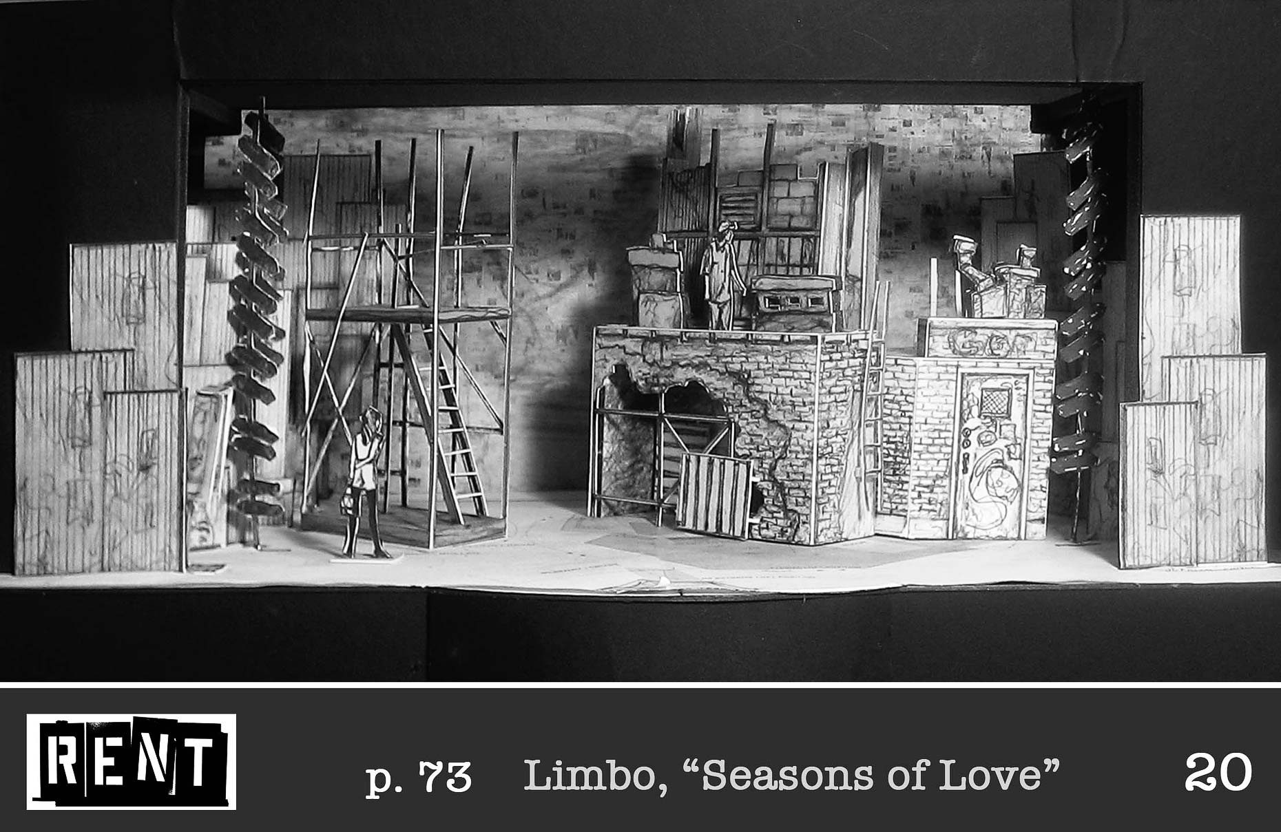 RENT Musical Design Set Design Scenic Design #SetDesign #ScenicDesign